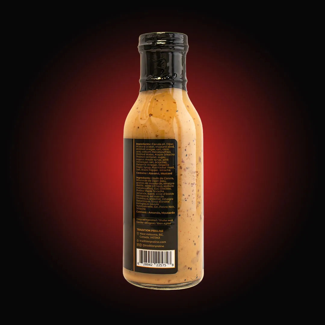 Taste our maple sriracha almond praline dressing and dipping sauce ...